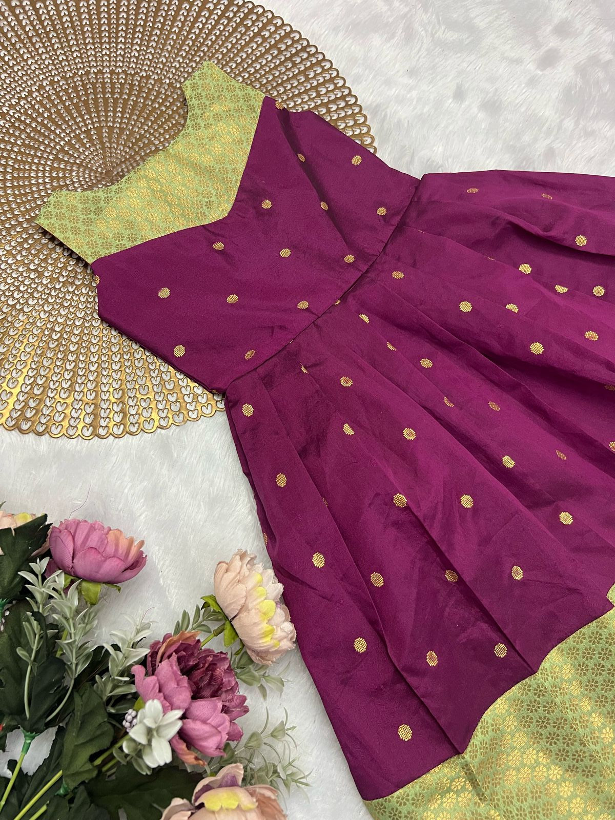 Neha - Purple Green Frock